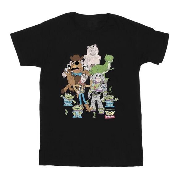 Disney | Shirts & Tops | Toy Story Boys Group Cotton Tshirt Black ...